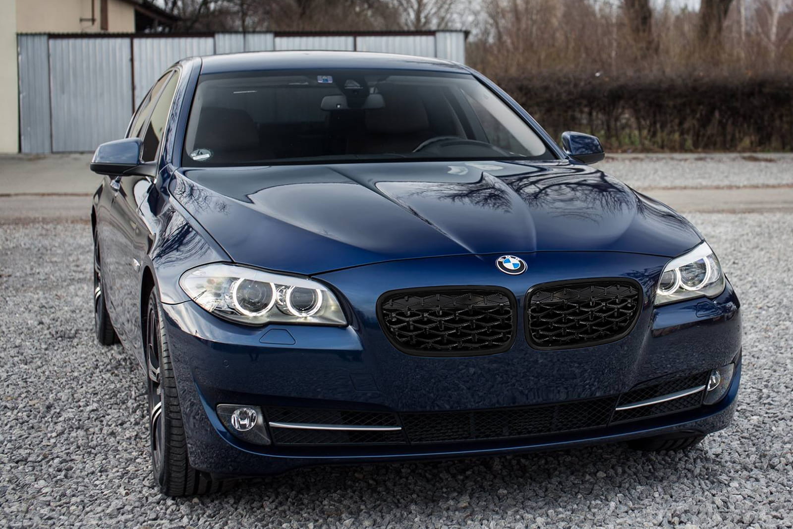 BMW SERIA 5 F10 2009-2017 TUNINGOWY GRILL PRZEDNI CZARNY DIAMOND ATRAPA ...