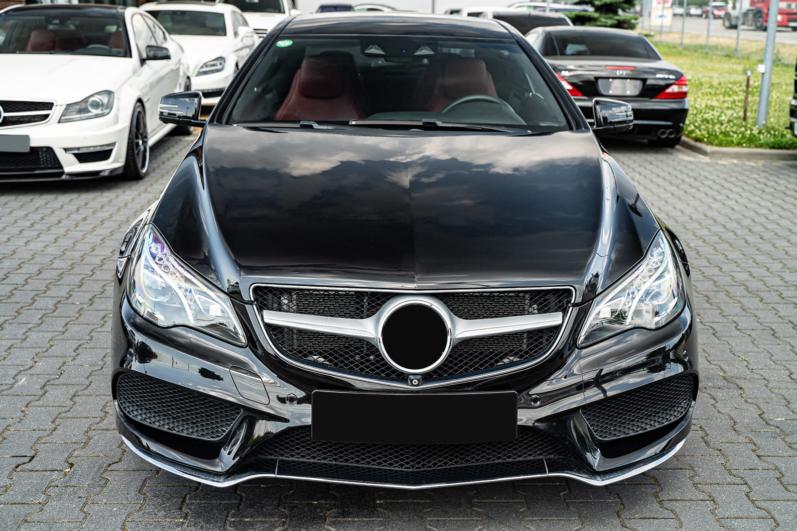 MERCEDES E-CLASS C207 COUPE 2014-2017 PO FACELIFTINGU CHROMOWANA LISTWA ...