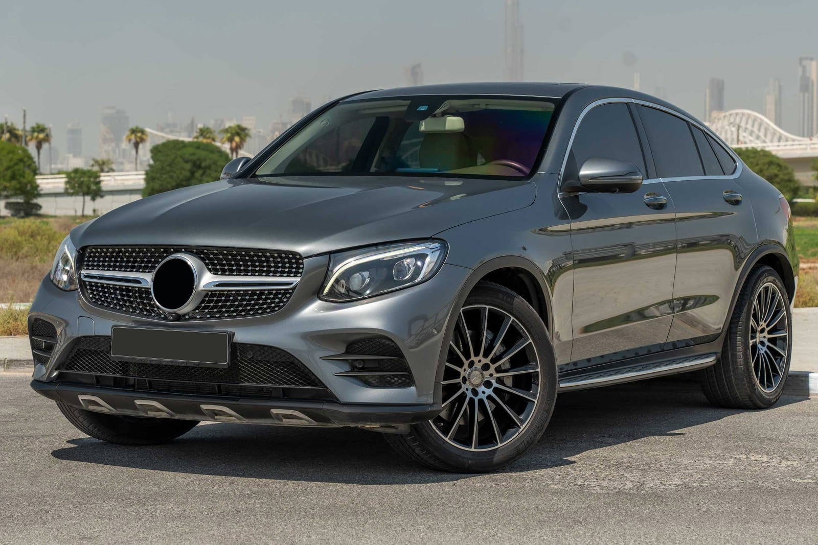 MERCEDES GLC X253 C253 2015-2019 PRZED FACELIFTINGIEM CZARNA LISTWA ...