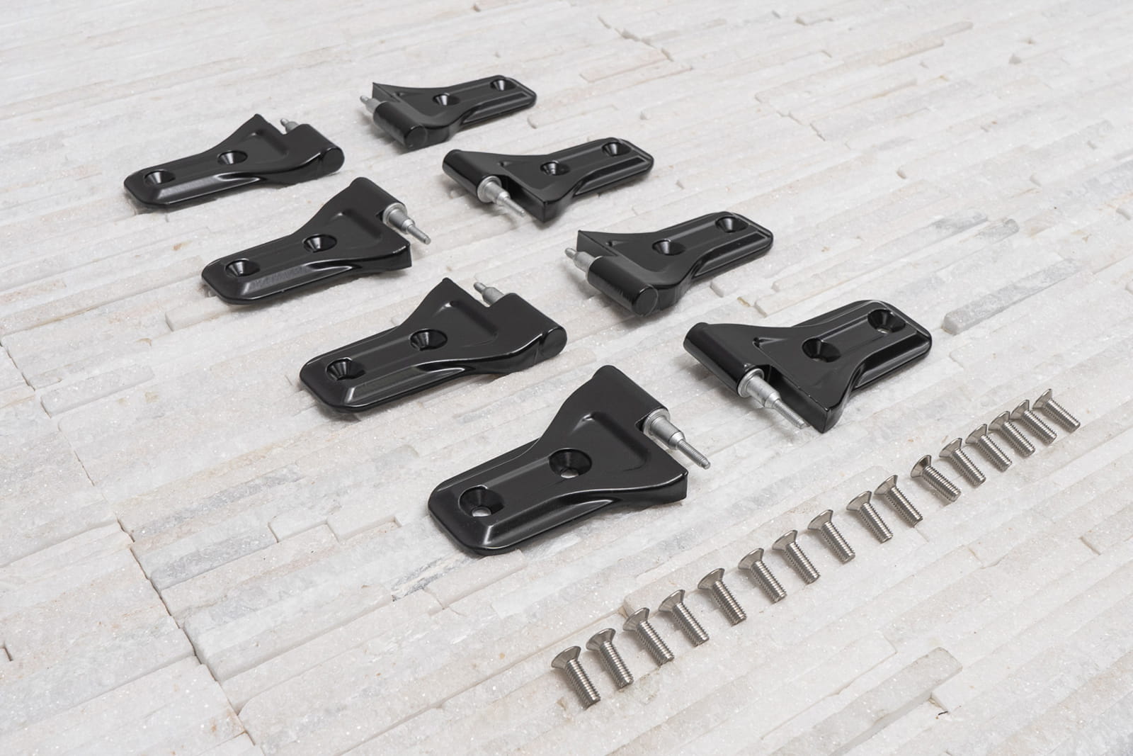 JEEP WRANGLER JL 2018+ 4D ALUMINIOWE ZAWIASY DRZWI KOMPLET 68297681AF ...