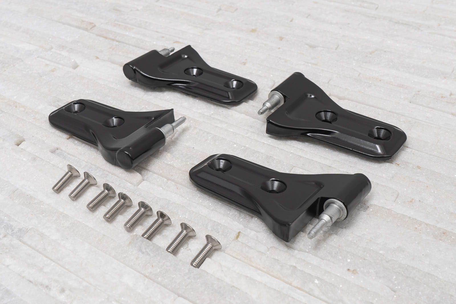 JEEP WRANGLER JL 2018+ 2D ALUMINIOWE ZAWIASY DRZWI KOMPLET 68297680AF ...