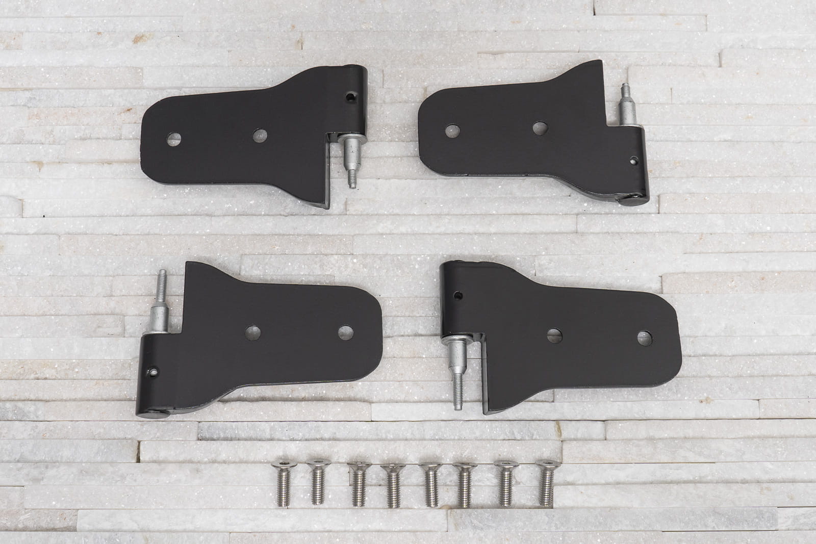 JEEP WRANGLER JL 2018+ 2D ALUMINIOWE ZAWIASY DRZWI KOMPLET 68297680AF ...
