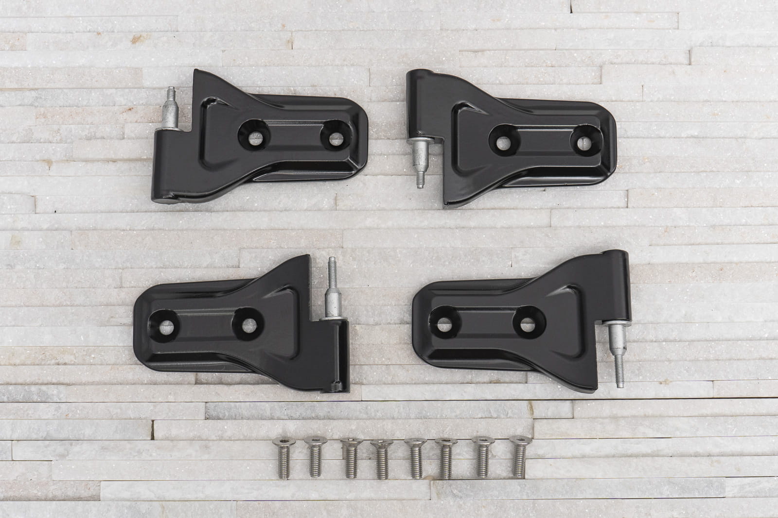 JEEP WRANGLER JL 2018+ 2D ALUMINIOWE ZAWIASY DRZWI KOMPLET 68297680AF ...
