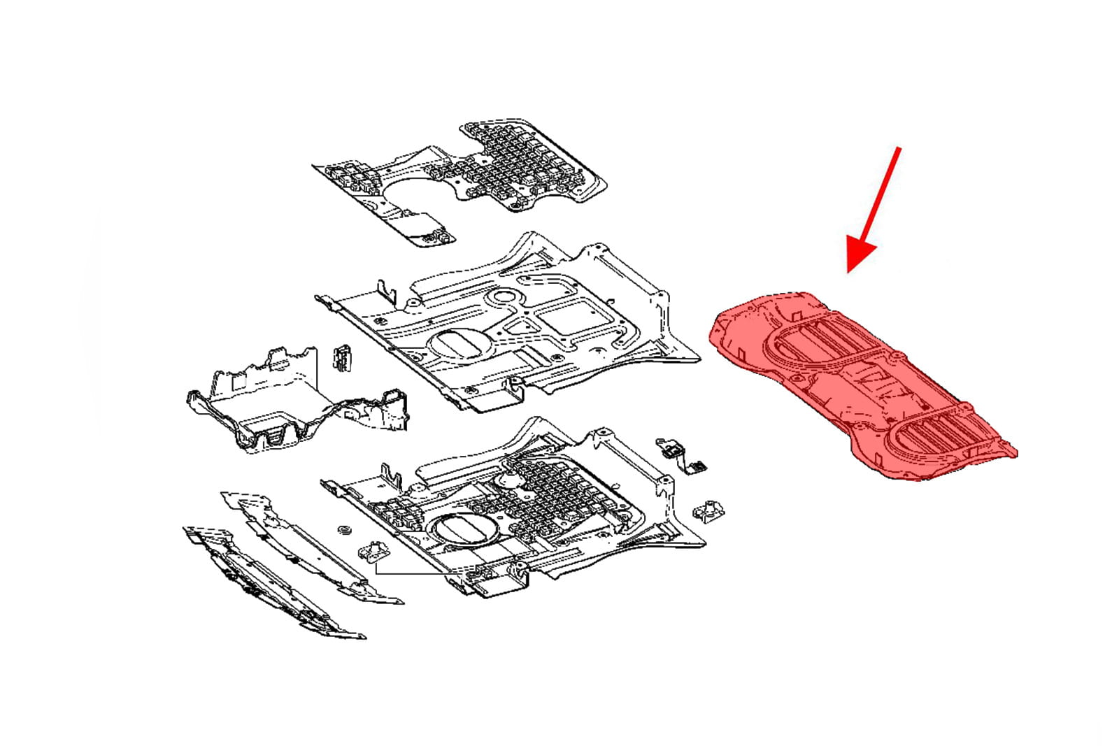MERCEDES ML W166 2011-2015 OSŁONA PODWOZIA SKRZYNI BIEGÓW Z KOMPLETEM ...