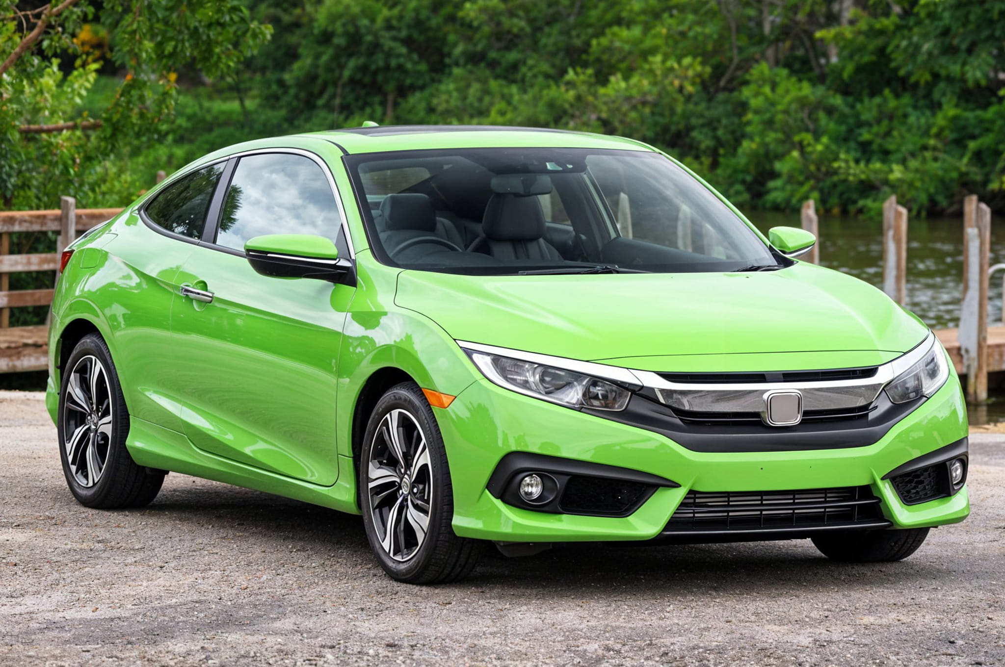 HONDA CIVIC X COUPE 2016-2019 PRZED FACELIFTINGIEM LAMPA PRZEDNIA LED ...